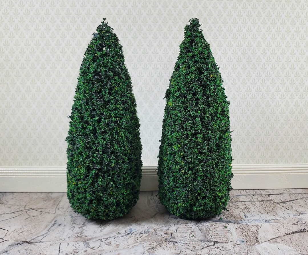 2 Model Scenery Shrubs Trees Bushes Green Dollhouses Scale Models Model ...