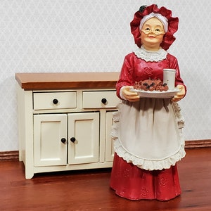 Mrs Claus Resin Figure 1:12 Scale Miniature by Houseworks Christmas ...