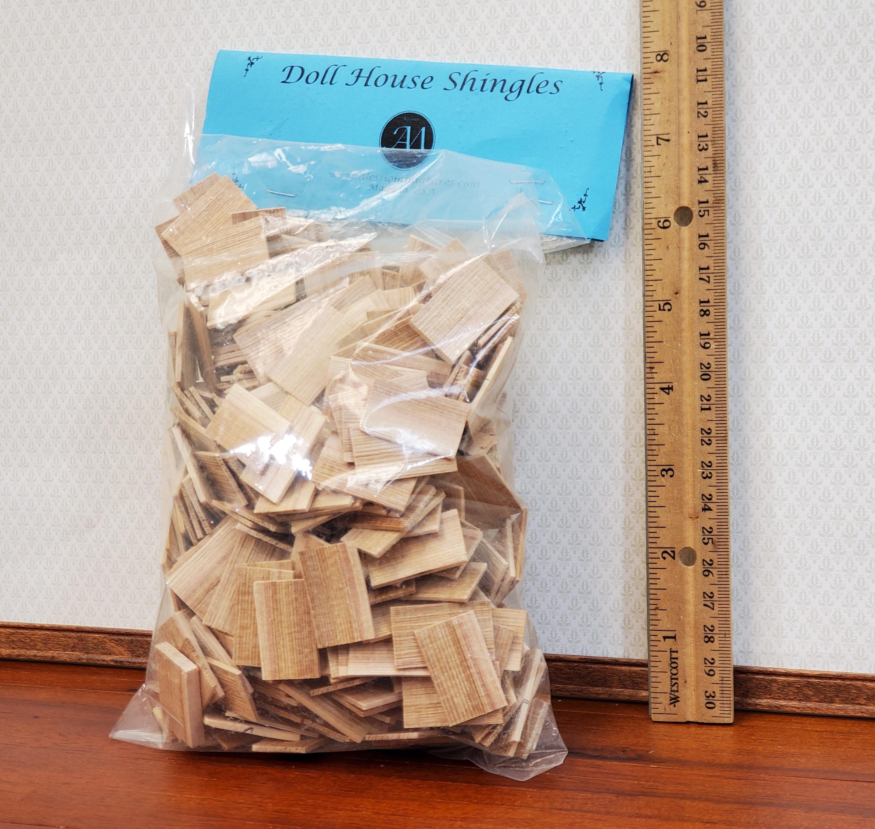 Miniature Cedar Shingles for Dollhouses 400 Piecees 288 Sq Inches From ...