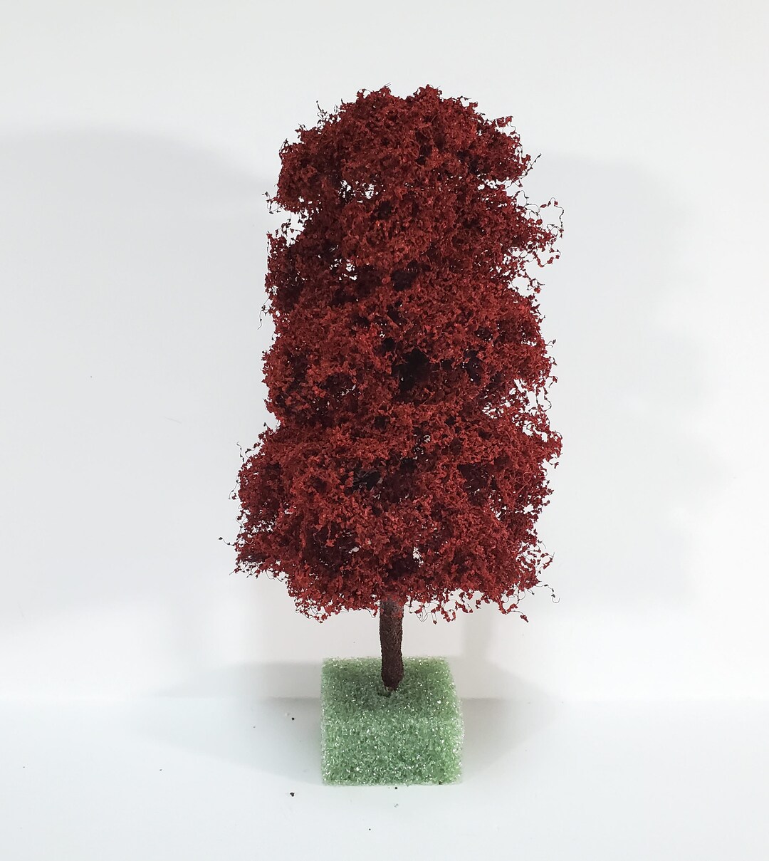 Miniature Red Maple Tree Large on a Spike 8 Tall Model Scenery Garden ...
