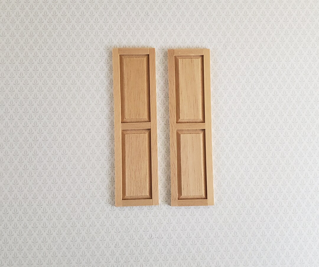 Dollhouse Miniature Shutters 1 Pair Houseworks Jamestown 1:12 Scale 4 ...