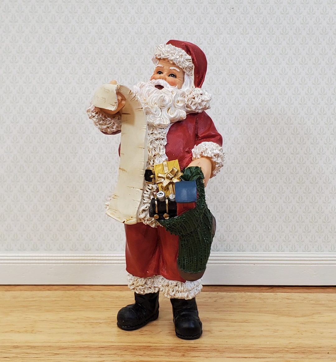 Santa Claus Resin Figure 1:12 Scale Miniature by Houseworks Christmas Santa Houses - Etsy