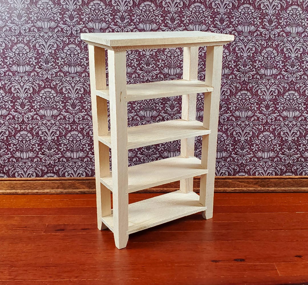 Dollhouse Cellar Rack Pantry Shelves Wood 1:12 Scale Miniature ...