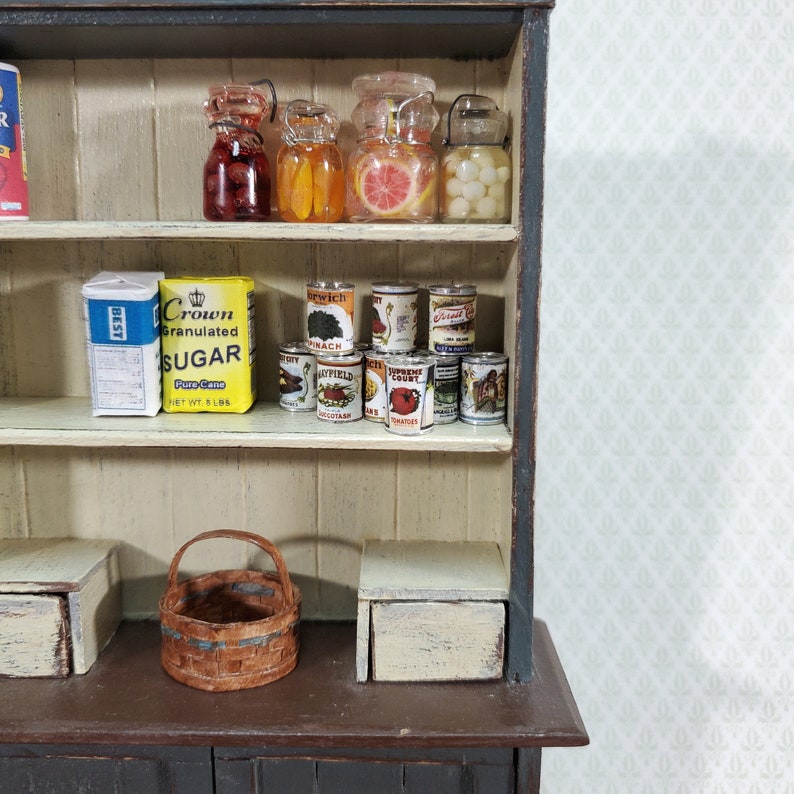 Miniature Canned Goods Old Fashion Grocery Store Cans 1:12 - Etsy