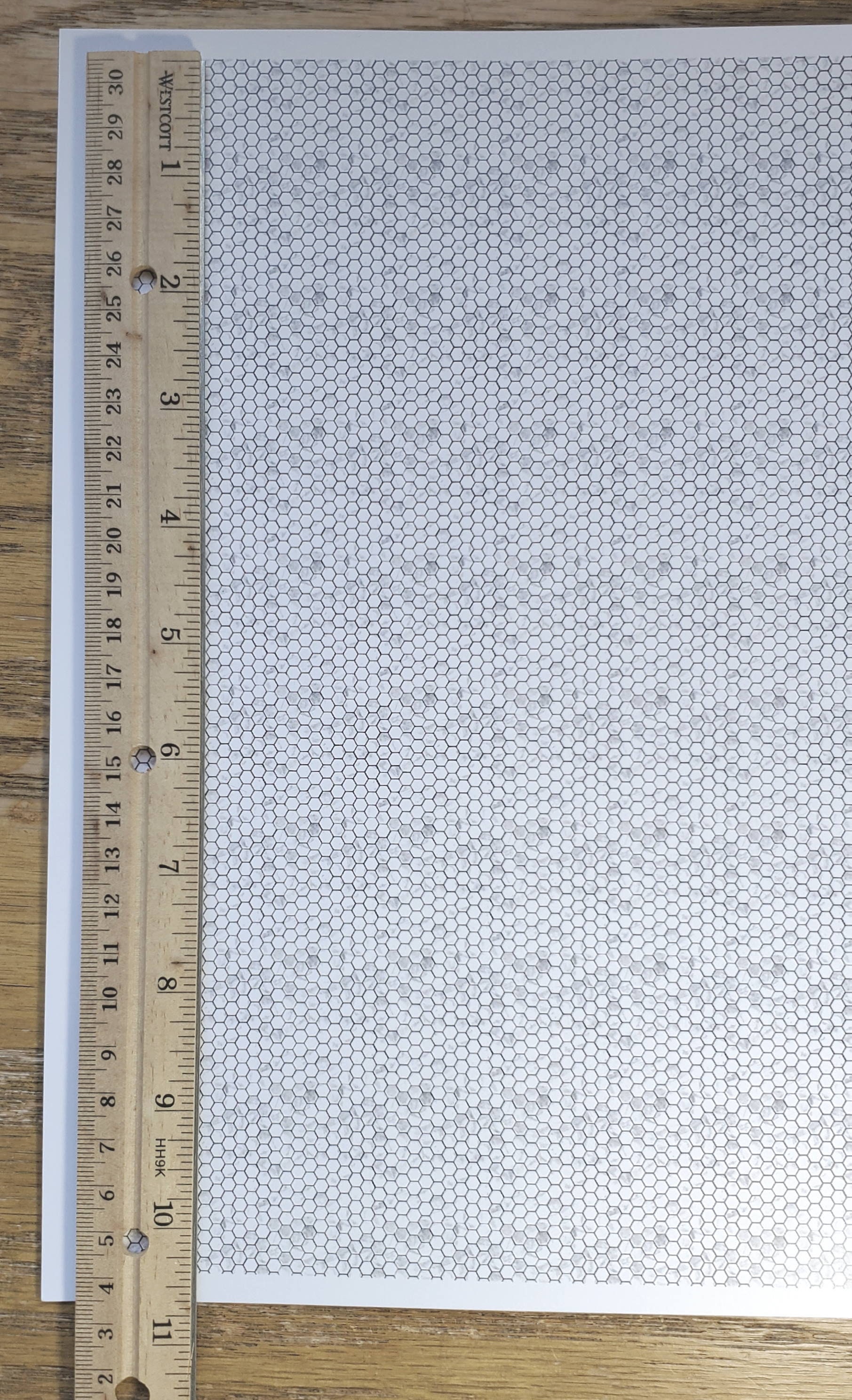 Dollhouse Penny Tile Paper Carrara Marble Floor 1:12 Scale | Etsy