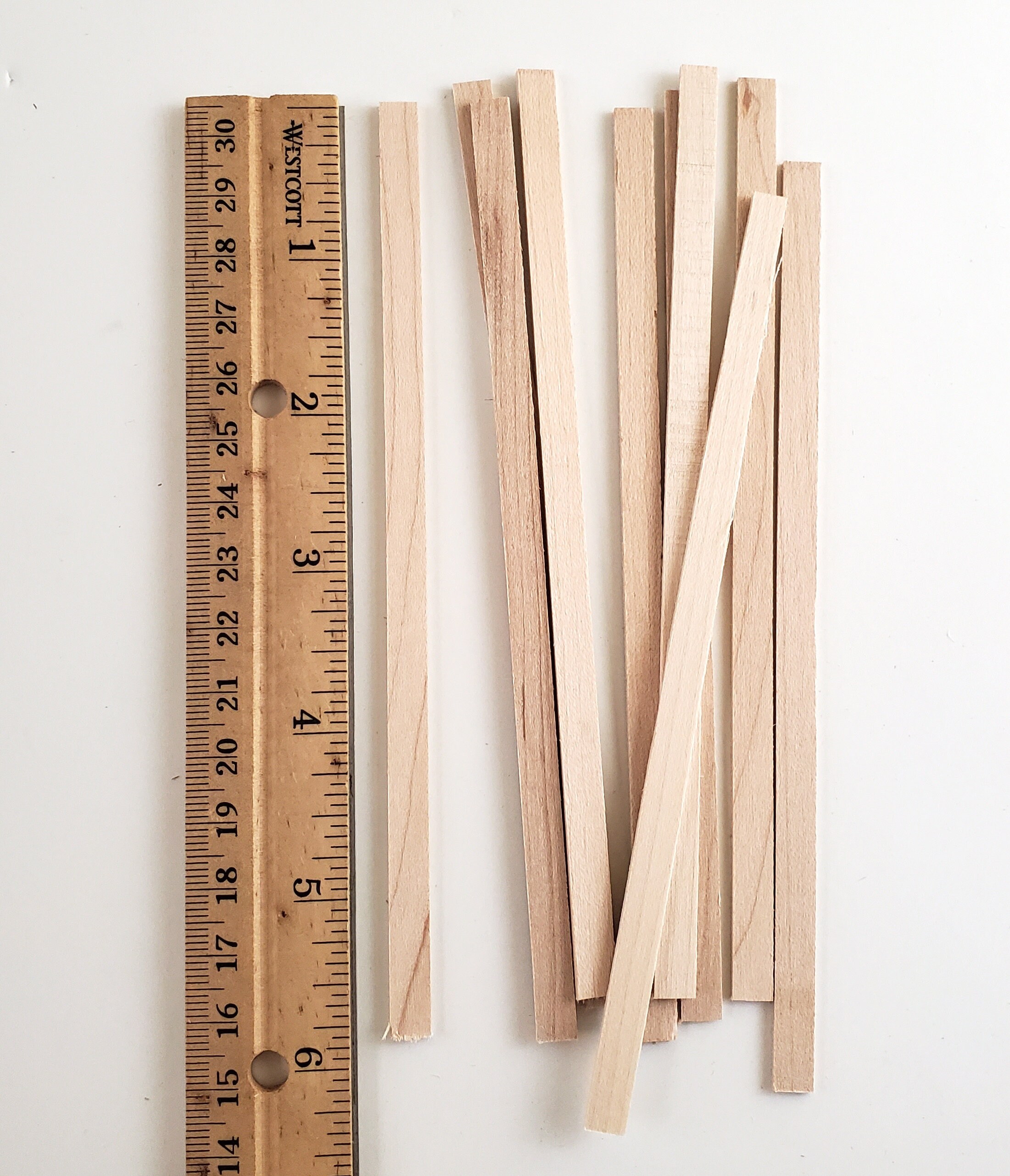 Maple Wood Strips 10 Pieces 1/16 X 1/4 X 6 Long - Etsy