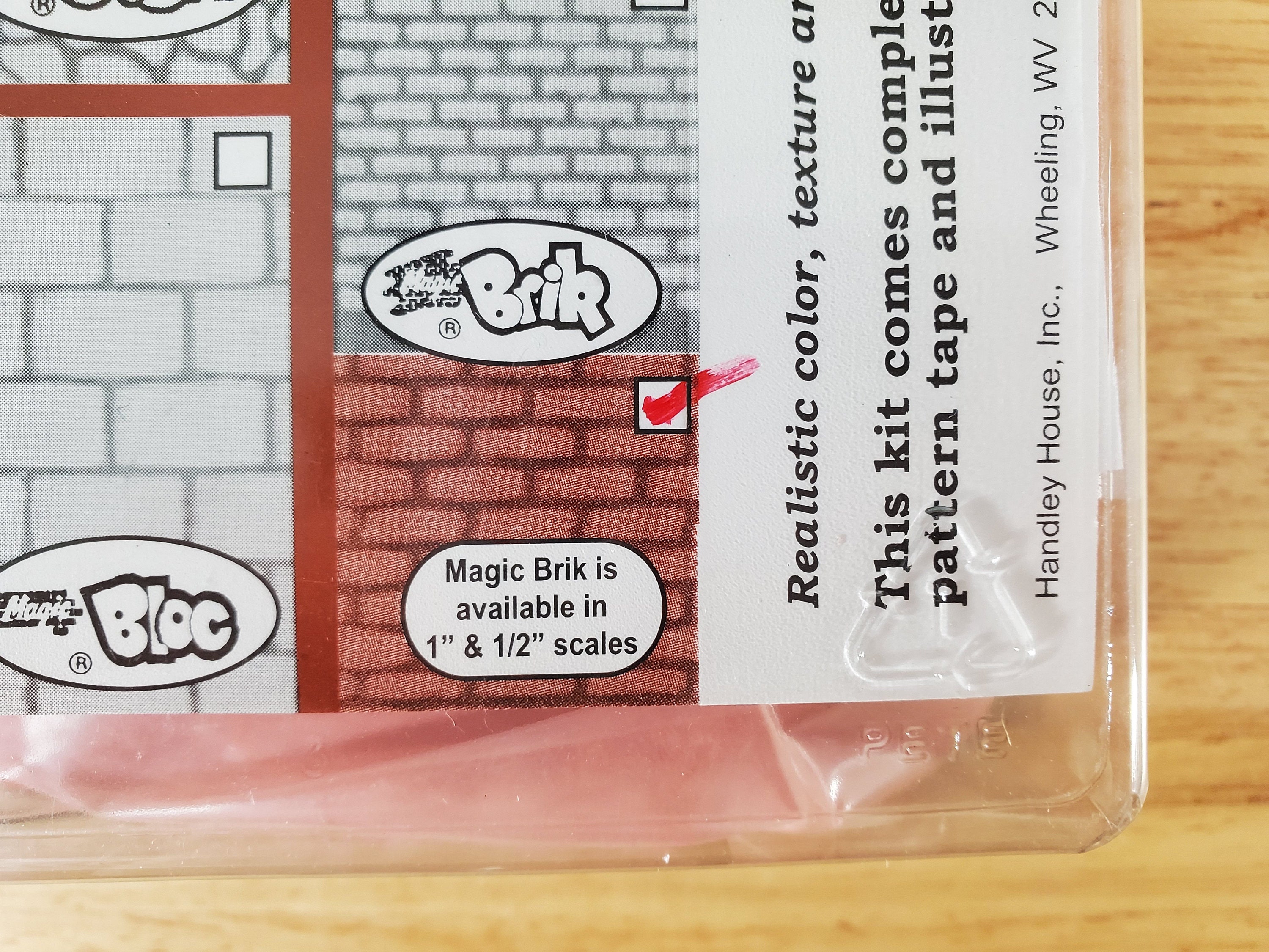 Magic Masonry Red Brick KIT 4.5 Square Feet Stencil and Powder - Etsy