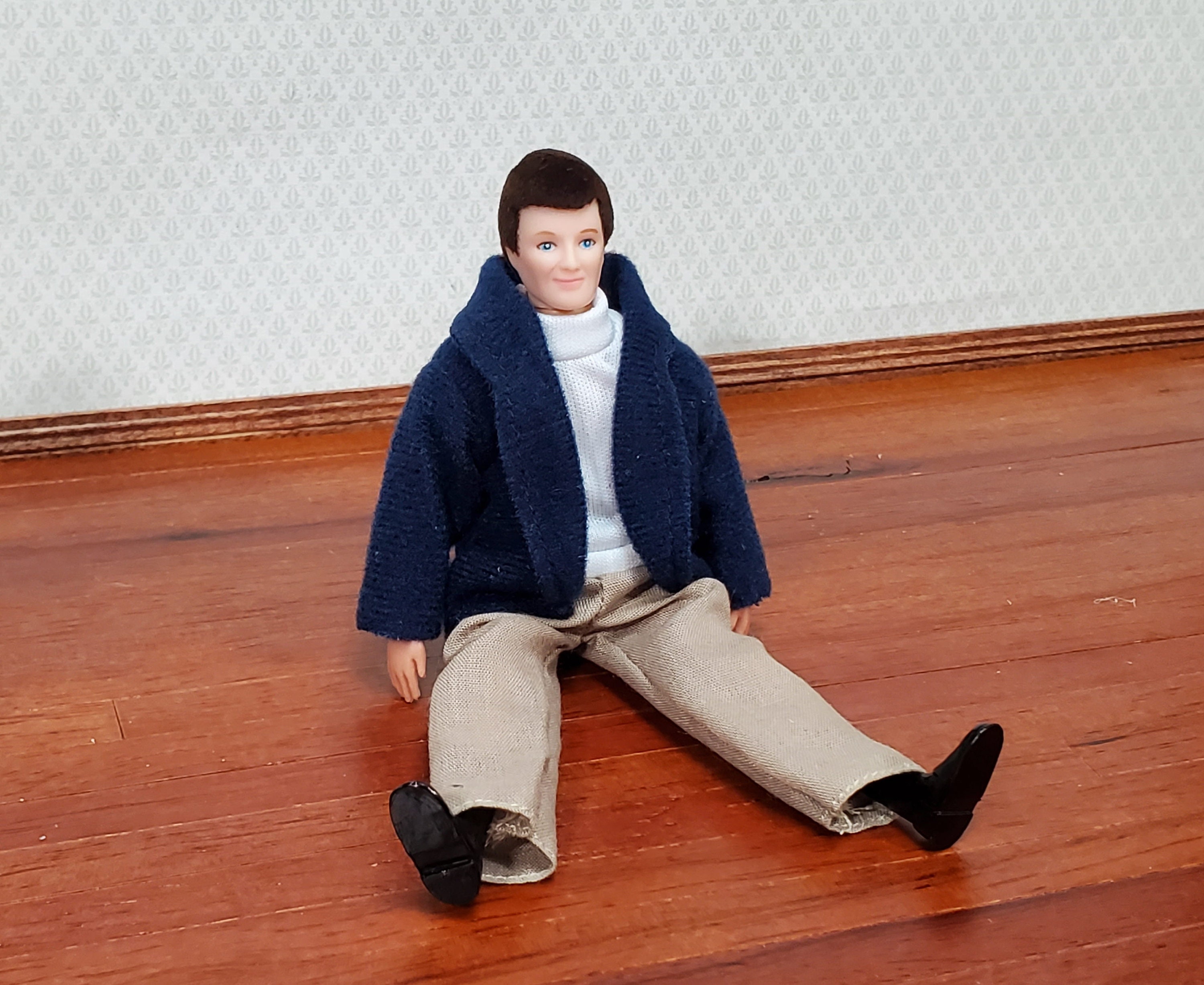 Dollhouse Man Modern Doll Dad Father Poseable 1:12 Scale - Etsy