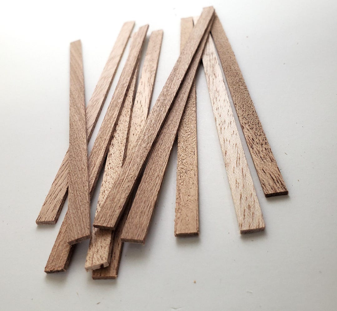 Mahogany Wood Strips 10 Pieces 1/16" X 1/4 X 6" Long Crafts Models ...