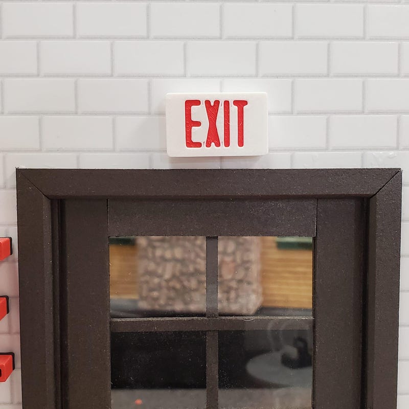 Exit Sign - Etsy UK