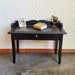 Dollhouse Miniature Writing Desk With Drawer Wood Black Finish - Etsy