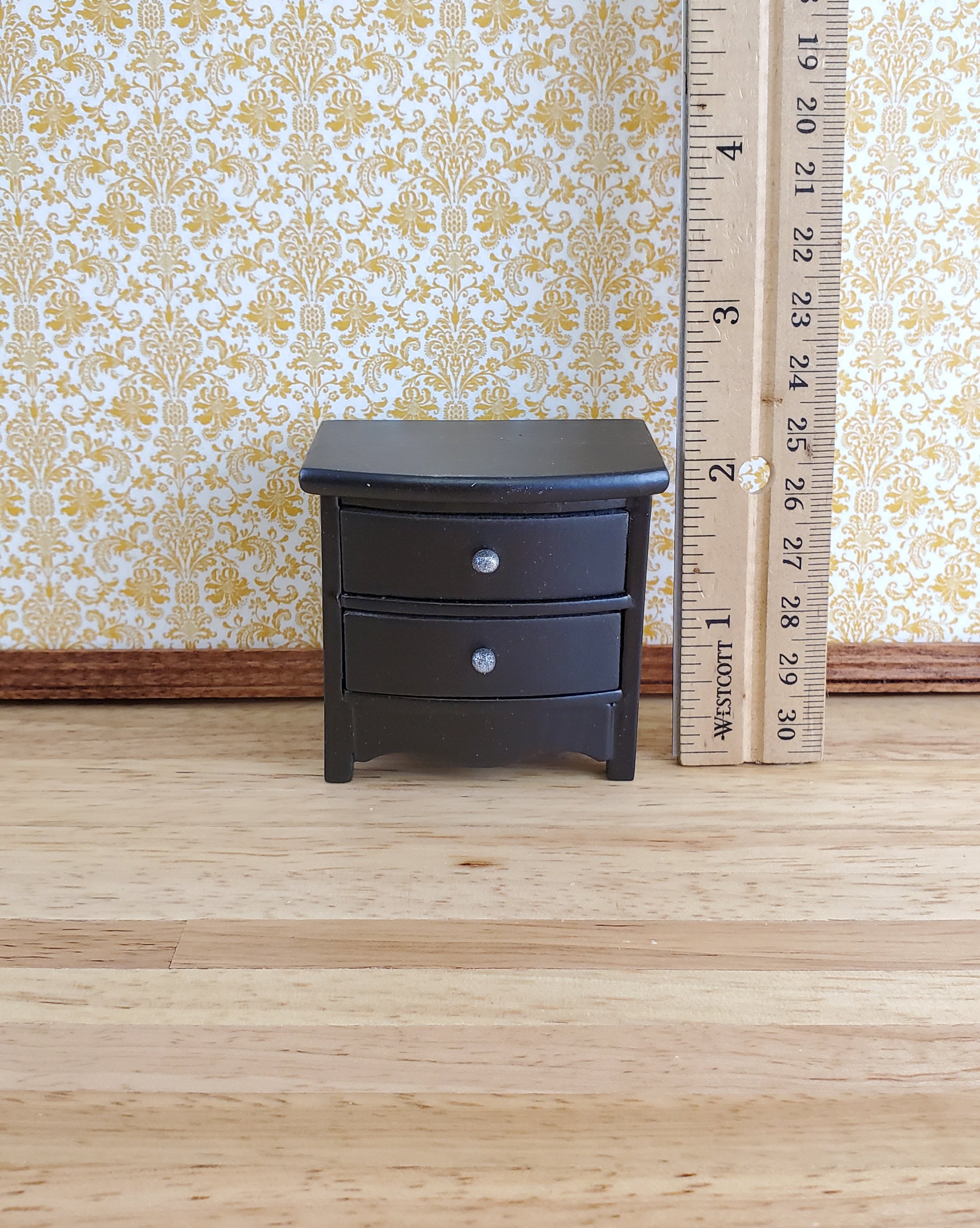 Dollhouse Miniature Side Table or Nightstand With 2 Drawers - Etsy
