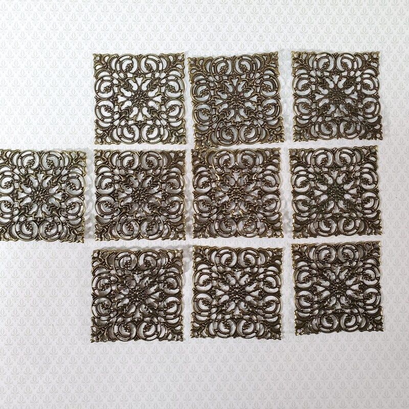 Filigree Squares - Etsy