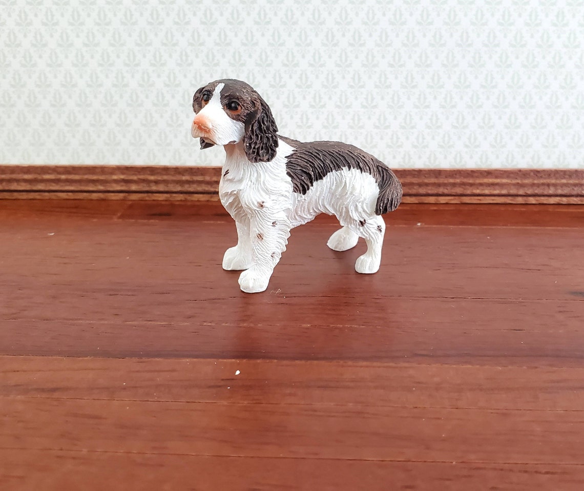 Dollhouse Miniature Dog English Springer Spaniel 1:12 Scale - Etsy