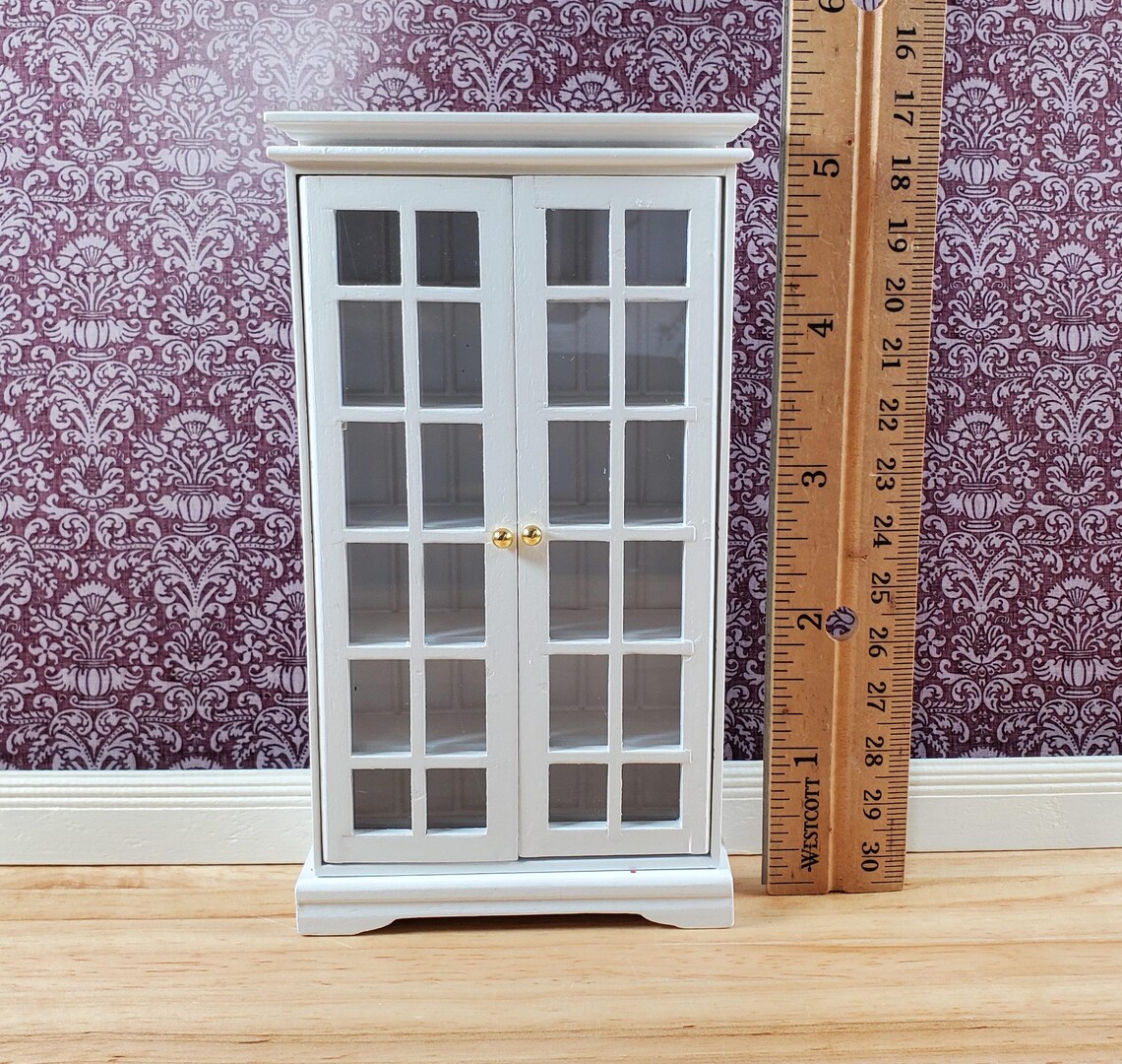 Dollhouse Cabinet Pantry Small Profile WHITE 1:12 Scale Miniature ...