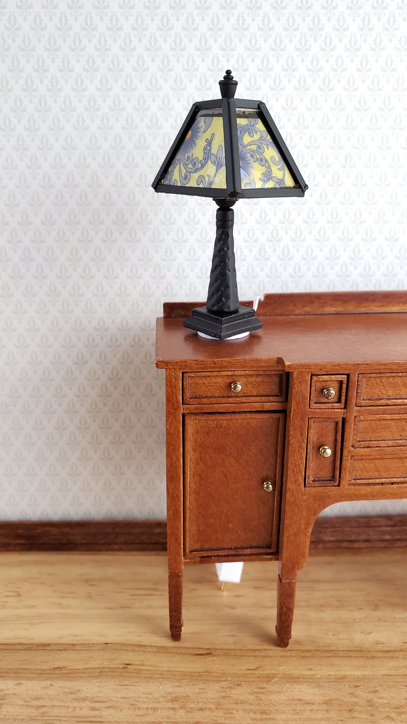 Dollhouse Miniature Table Lamp Arts & Crafts Craftsman Style - Etsy