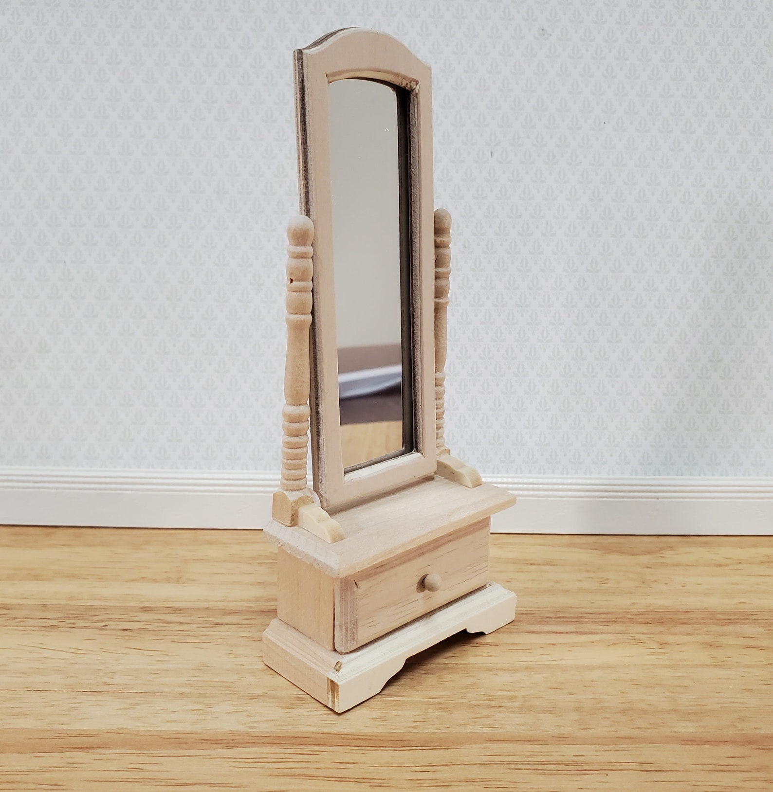 Dollhouse Mirror Full Length Dressing on Wood Tilting Frame - Etsy