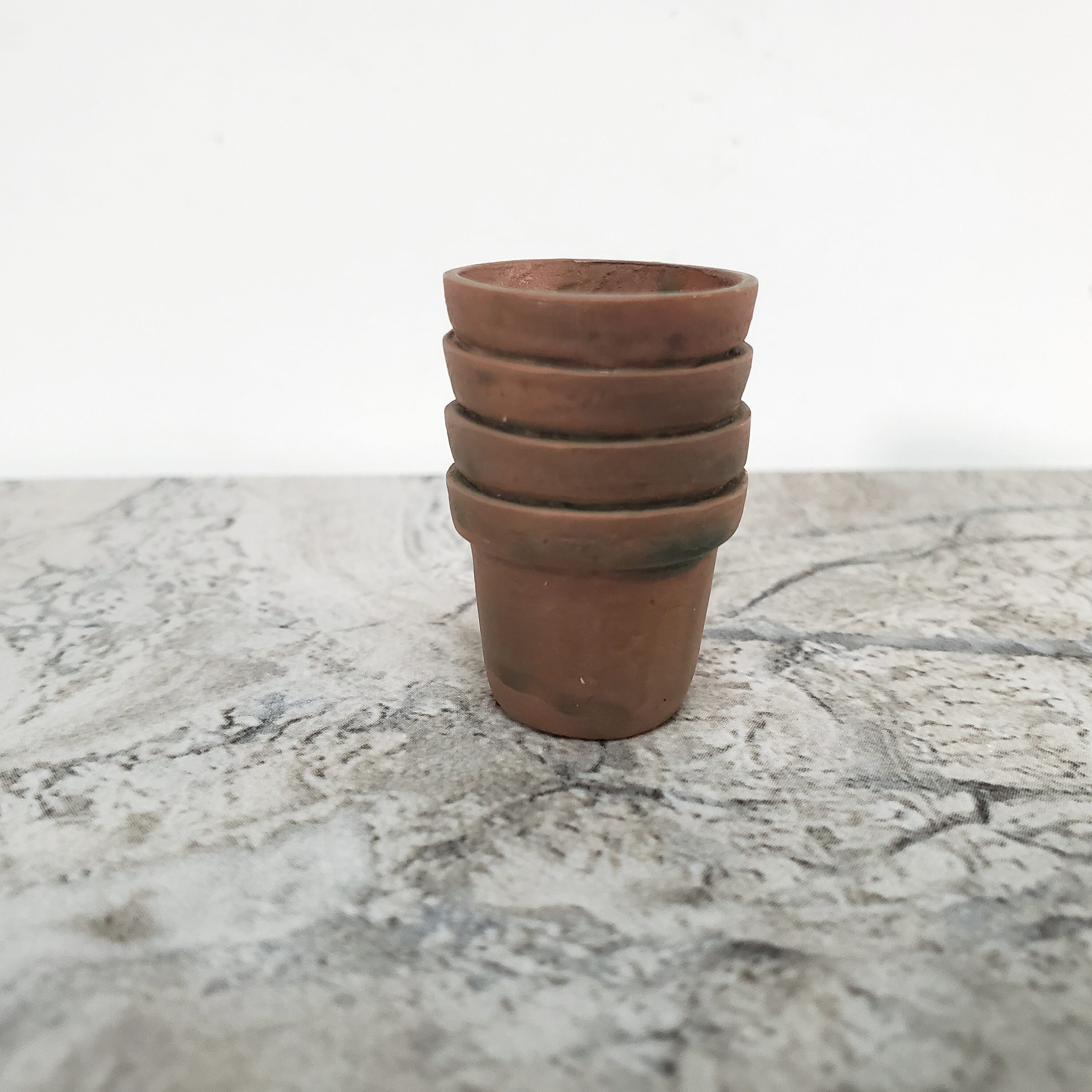 Dollhouse Stacked Garden Pots Aged Finish 1:12 Scale Falcon - Etsy