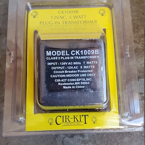 Dollhouse Miniature Transformer Cir-kit 5 Watt for Wiring 10 Bulb ...