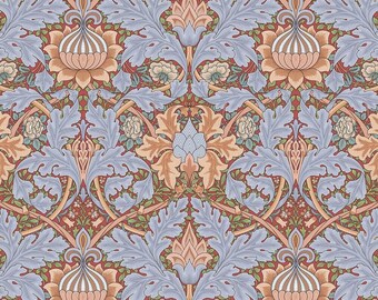 Dollhouse Wallpaper Blue Diamond Floral Victorian Bradbury & Bradbury 1 ...