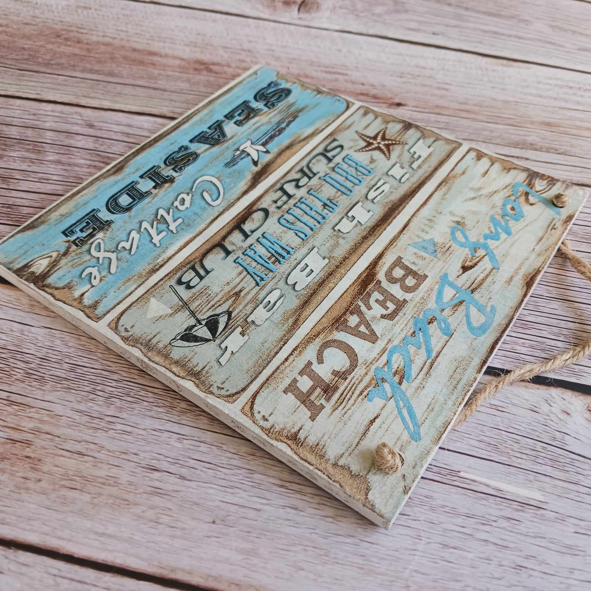 Nautical Beach Bar Sign: Coastal Cottage Decor (6.29''x6.29'') - Etsy