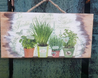 Wood French Kitchen Sign - Etsy