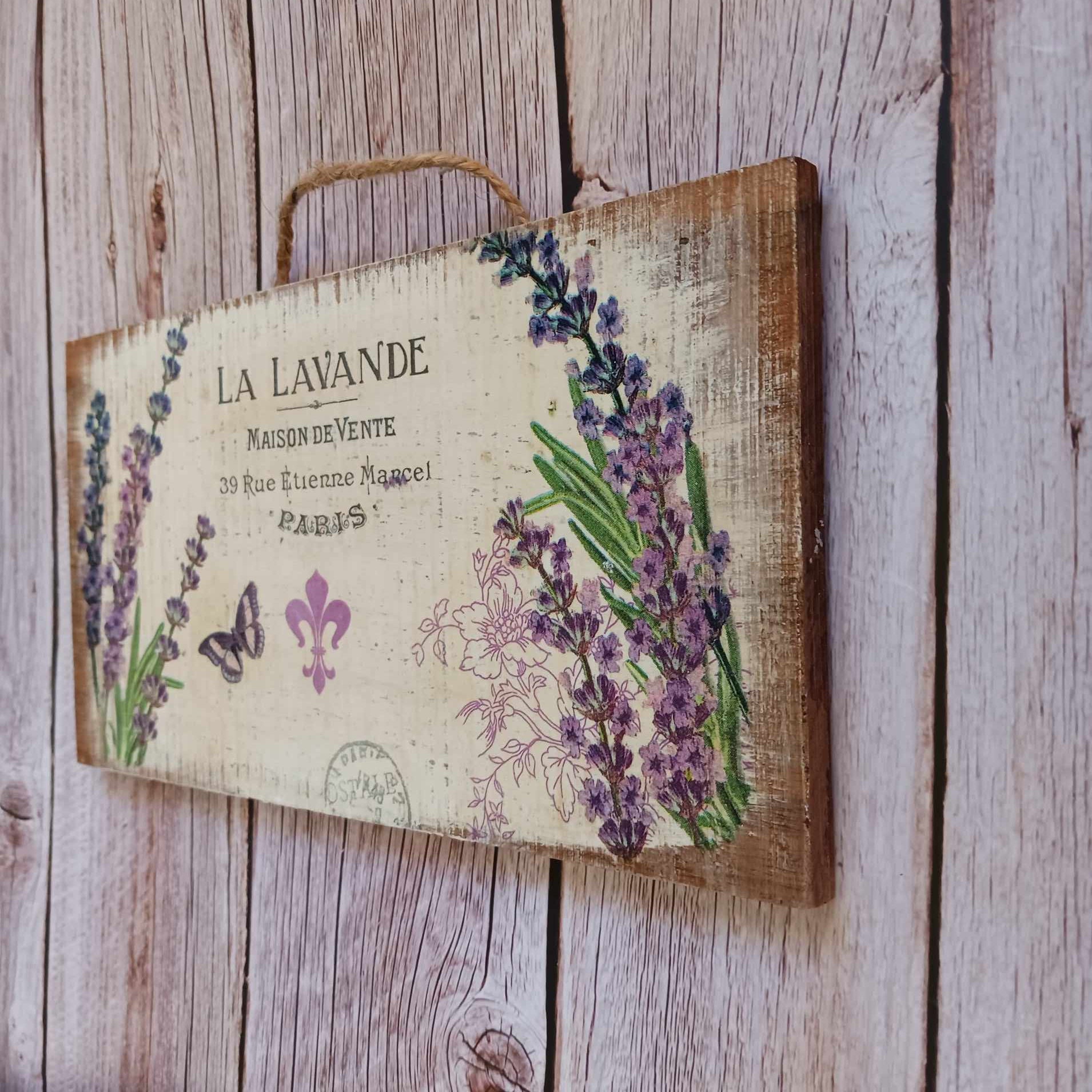 Rustic Plaque, Purple Kitchen Plaque, Lavender Garden, Lavender Décor ...