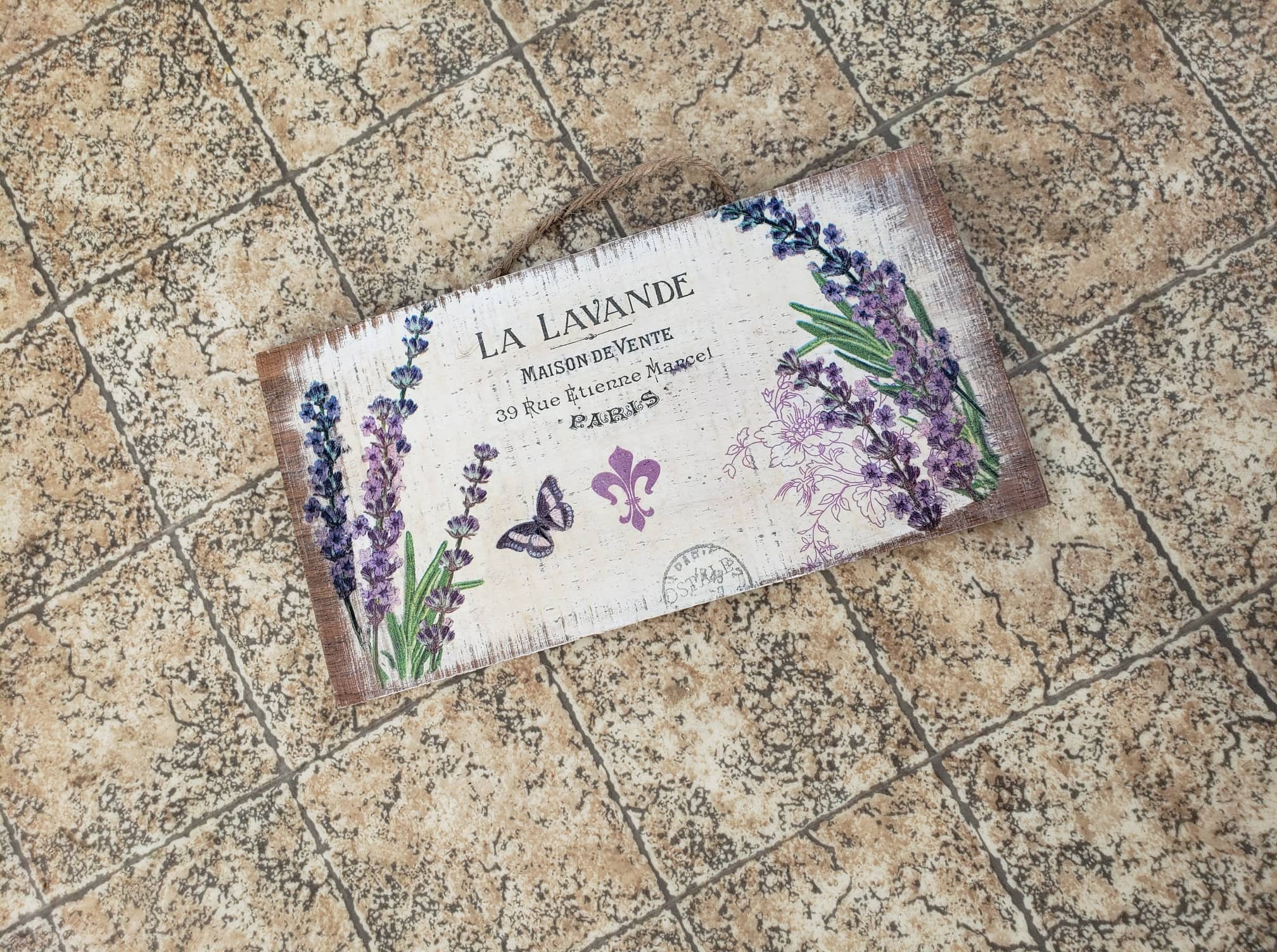 Rustic Plaque Purple Kitchen Plaque Lavender Garden - Etsy