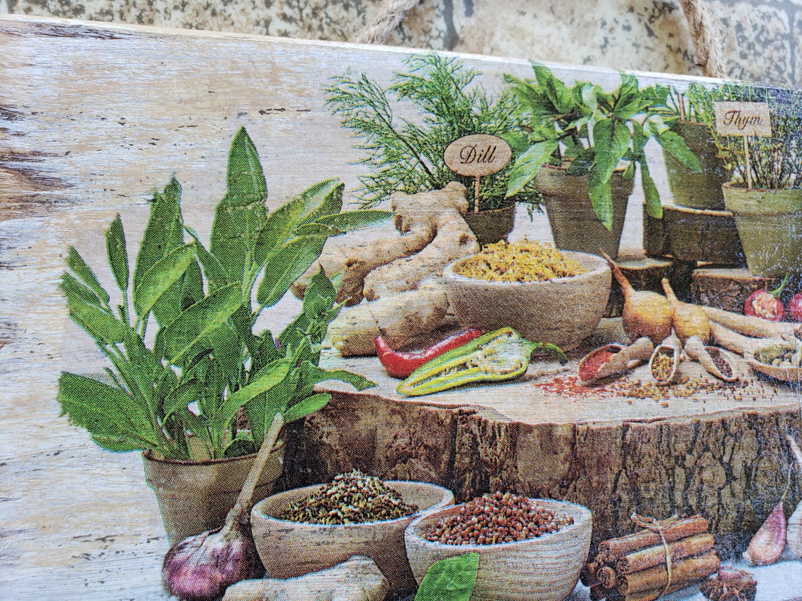 Kitchen Wooden Plaque Rustic Wall Décor Country Kitchen - Etsy