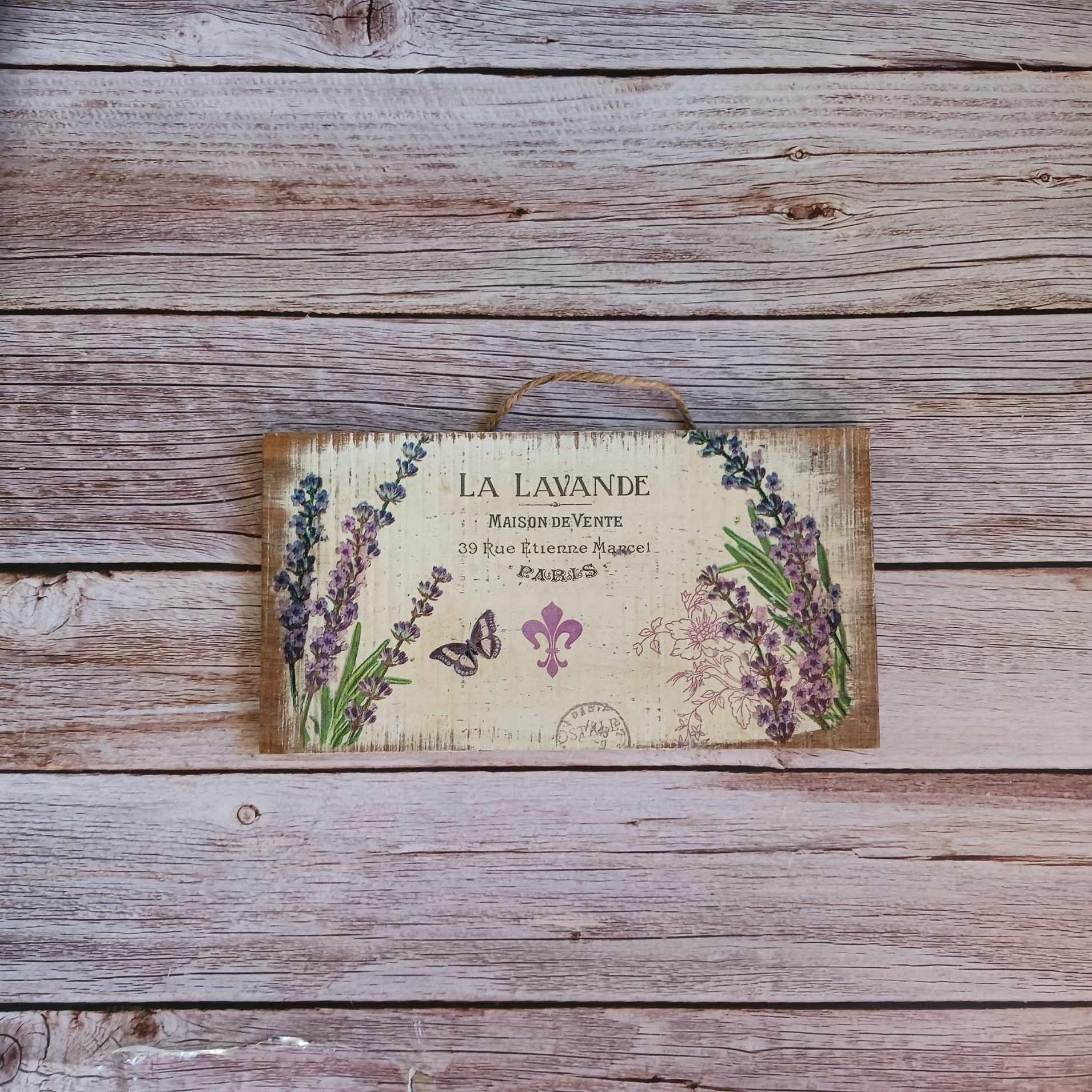 Rustic Plaque, Purple Kitchen Plaque, Lavender Garden, Lavender Décor ...