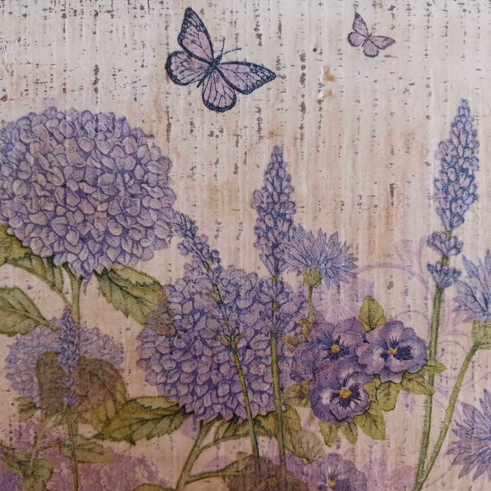 Reclaimed Wood Décor, French Country Décor Purple Wall Plank, Violets ...