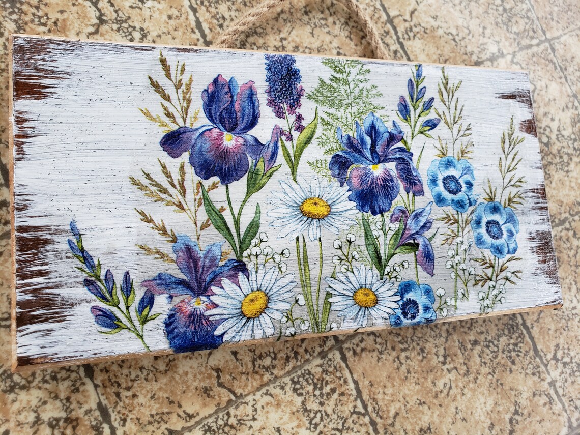 Violets Wall Décor Lavender Wall Hanging Purple Kitchen and - Etsy