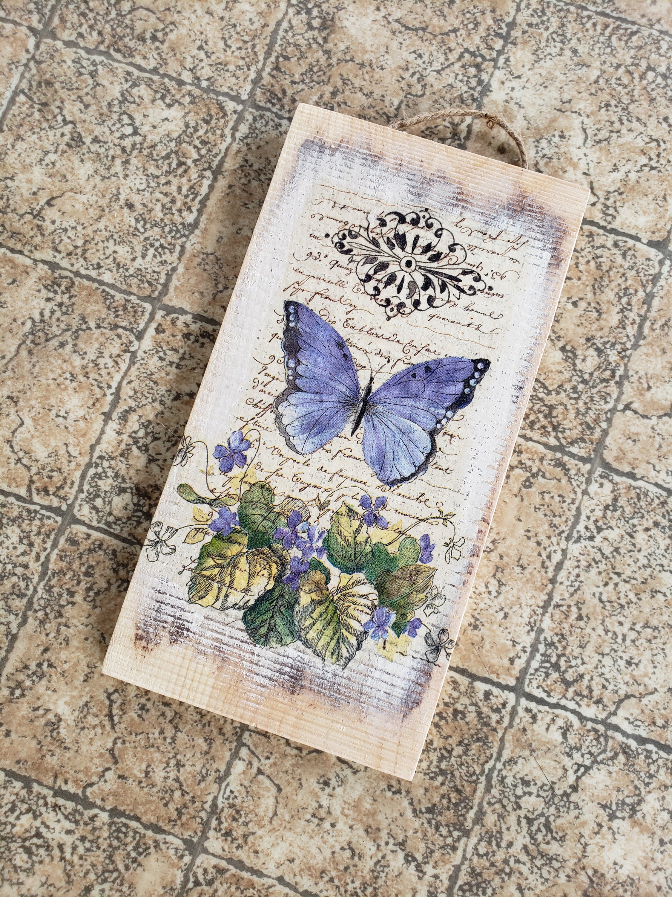 Blue Butterflies Art Kitchen Decoration Butterfly Wall - Etsy