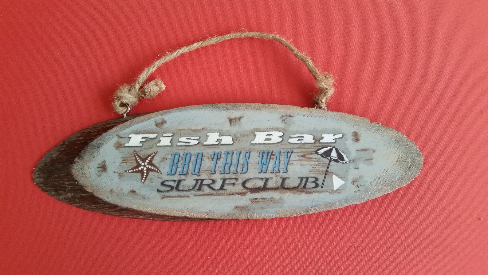 Nautical Sign Fish Bar Sign Beach House Wall Décor Beach | Etsy