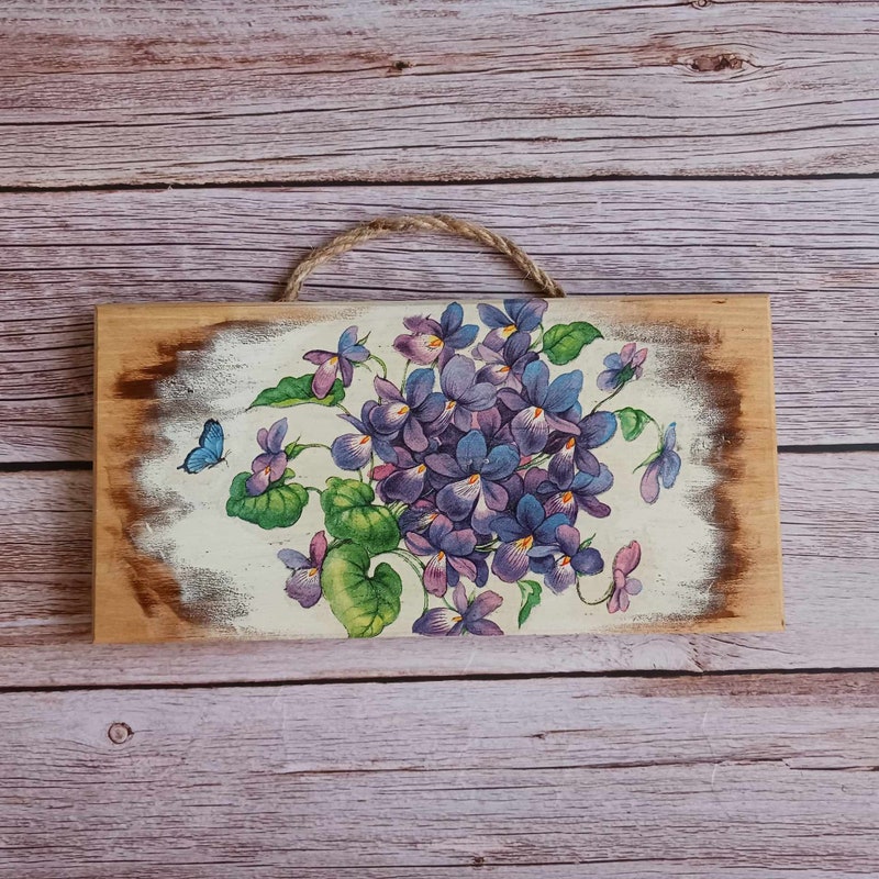 Wood Violets - Etsy