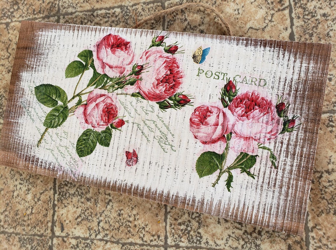 Kitchen Décor Pink Roses Wall Décor Red Roses Spring - Etsy