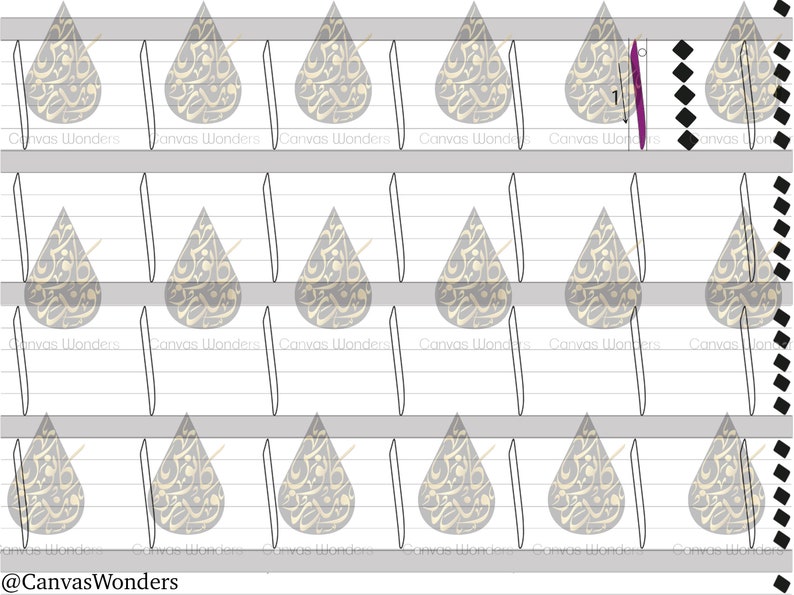 Procreate Arabic Calligraphy Naskh Uthmani Worksheets digital Arabic ...