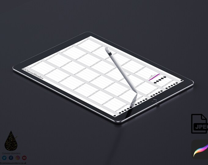 Procreate Arabic Calligraphy Naskh Uthmani Worksheets digital Arabic ...