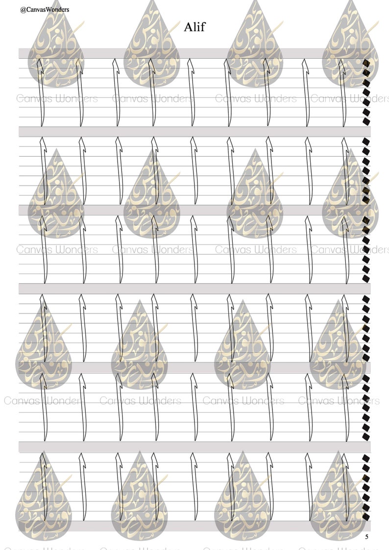 Arabic Calligraphy Wonder Workbook A Beginners Guide to - Etsy UK