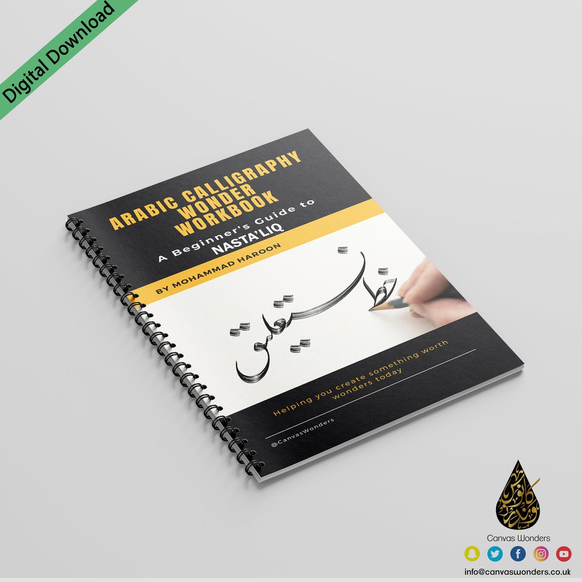 Arabic Calligraphy Wonder Workbook A Beginners Guide to - Etsy