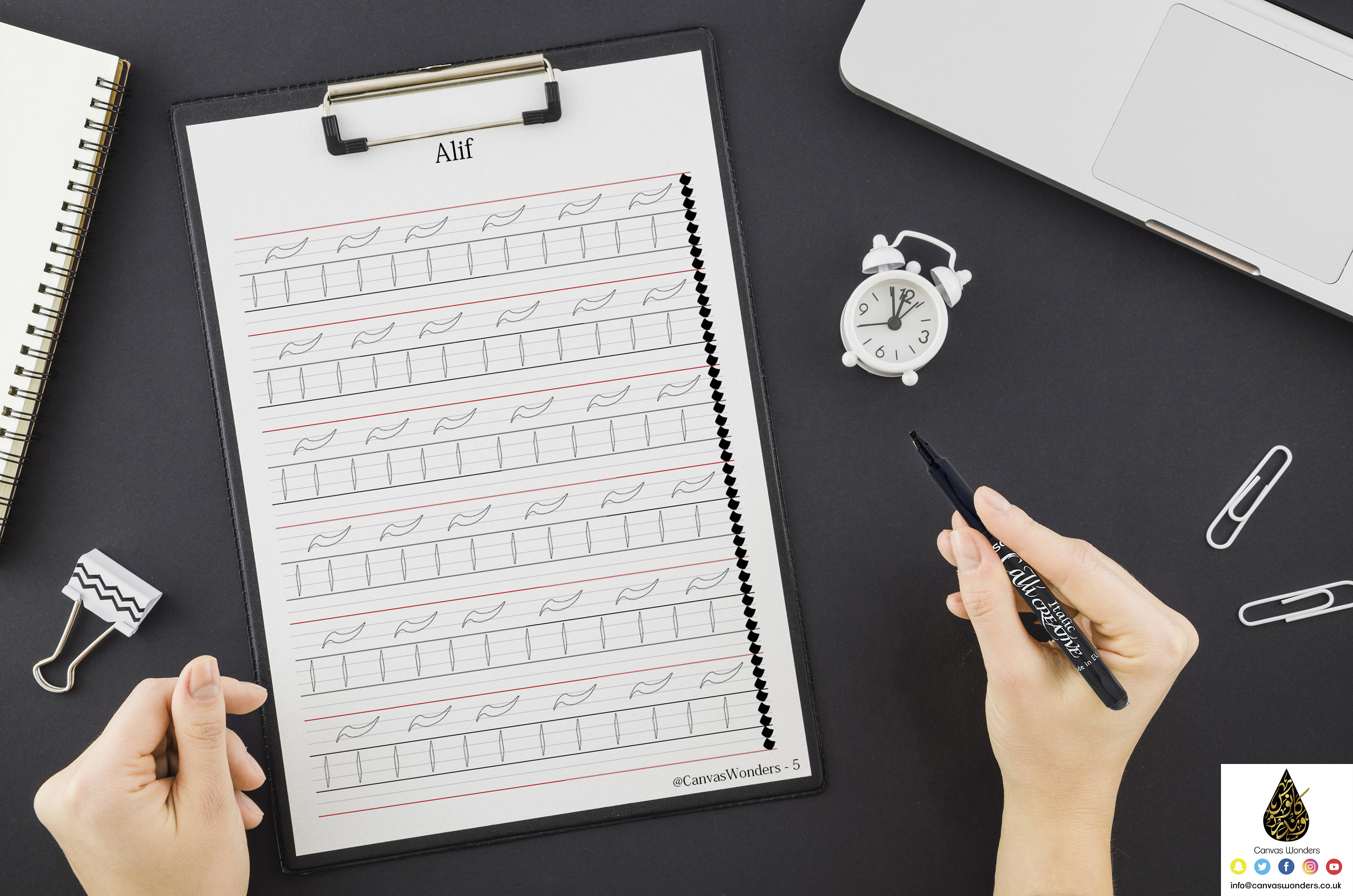 Arabic Calligraphy Wonder Workbook A Beginners Guide to Nasta'liq ...