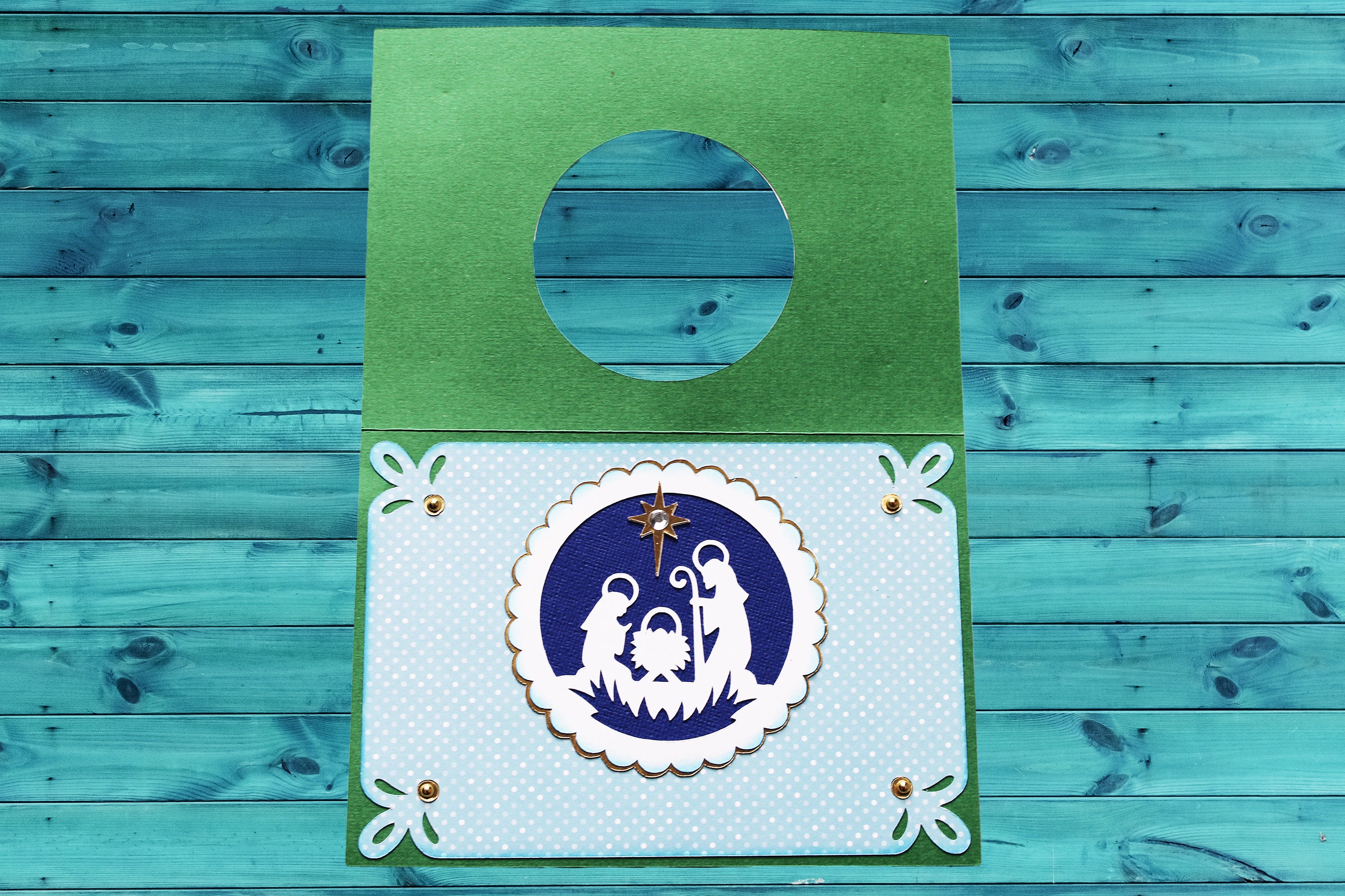 Elegant Joy to the World Nativity Christmas Handmade Card - Etsy