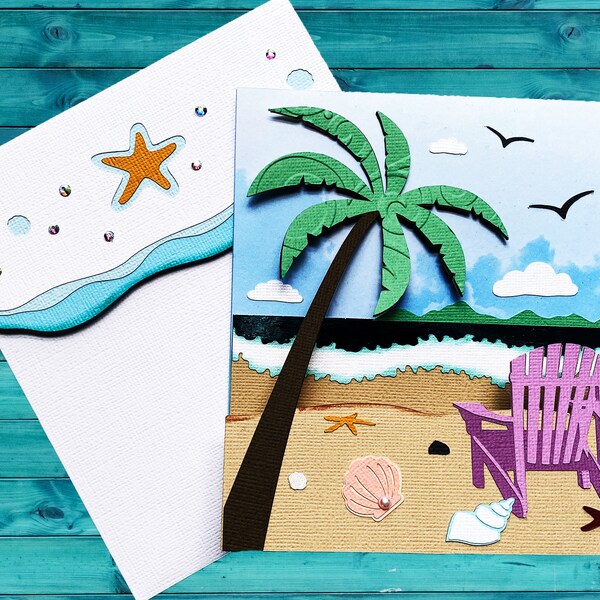 Beach Card - Etsy