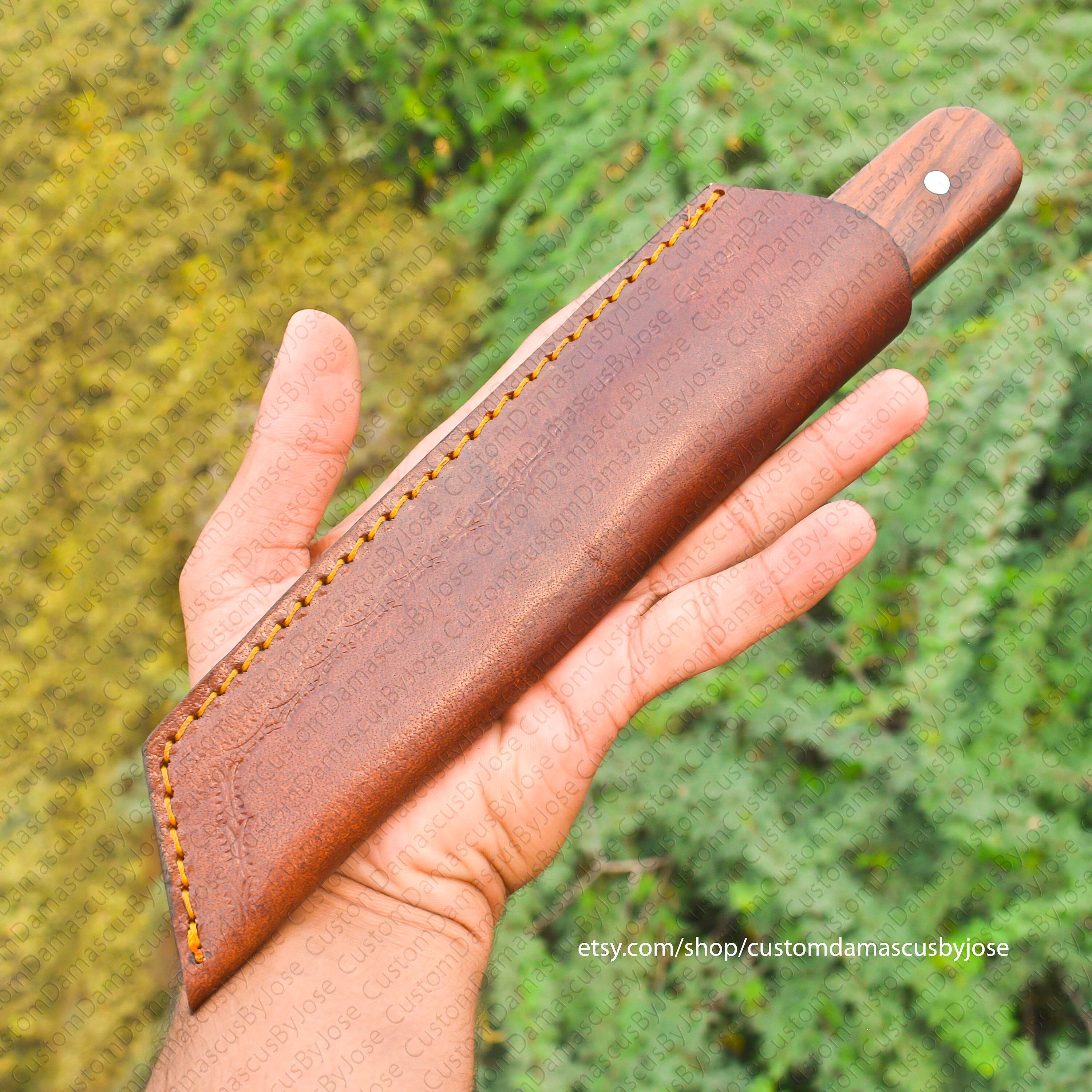 Hand Forged Japanese Style Tanto Knife With Sheath Rosewood - Etsy