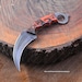 Hand Forged Resin Karambit Knife With Sheath | Handmade Hunting Knife ...