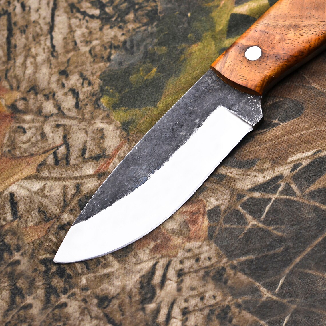 Handmade Bushcraft Knife With Sheath Rosewood Fixed Blade - Etsy