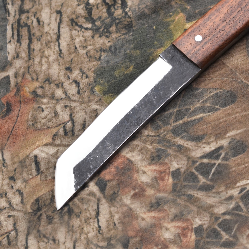 Hand Forged Japanese Style Tanto Knife With Sheath Rosewood - Etsy