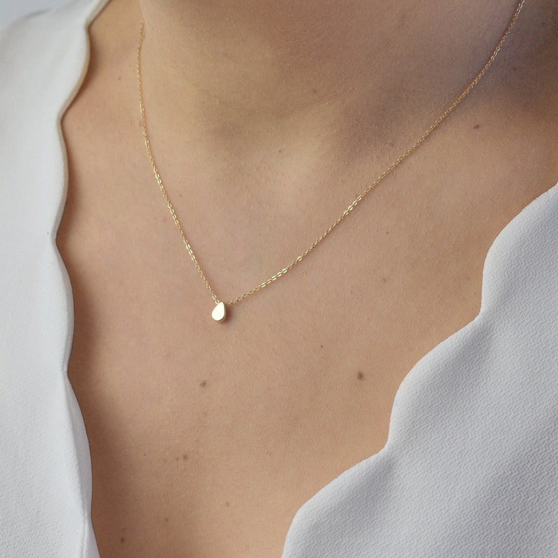 Simple Gold Necklace - Etsy