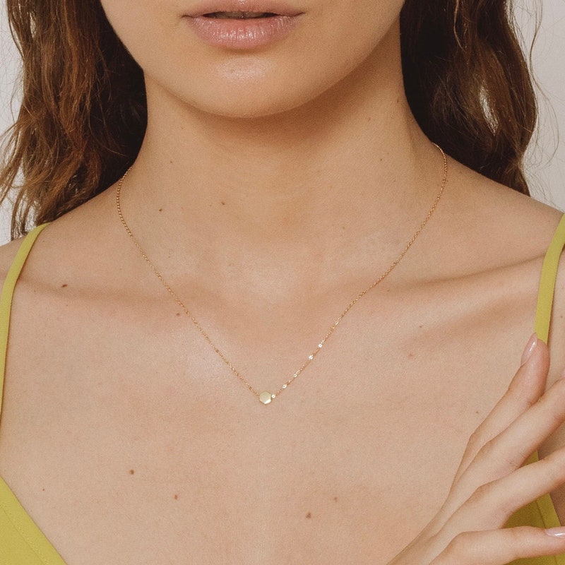 Simple Gold Necklace - Etsy