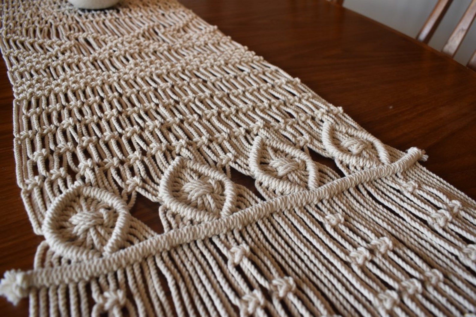Macrame Table Runner, Modern Macrame, Wedding, Decor, Display, Room ...